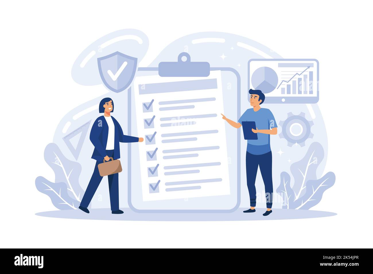 Benchmarking concept. Idea of business development and improvement ...