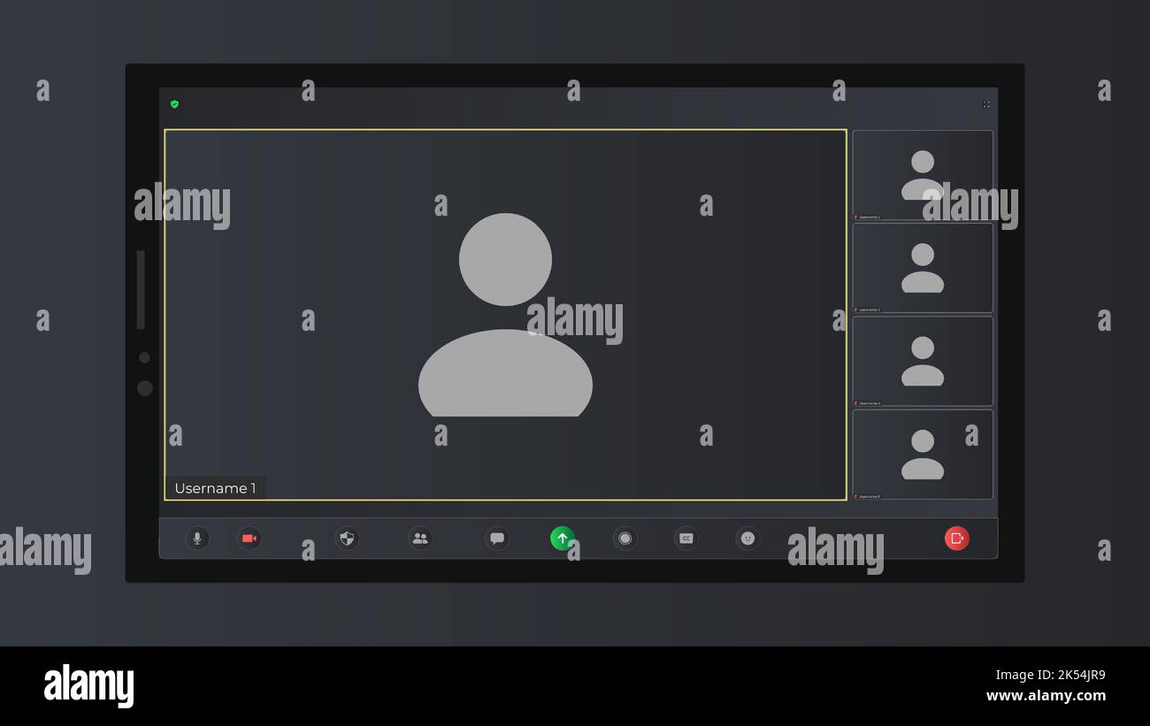 Video conference calls window overlay. Application for social ...