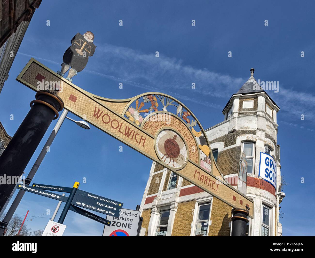 Woolwich street sign hi-res stock photography and images - Alamy