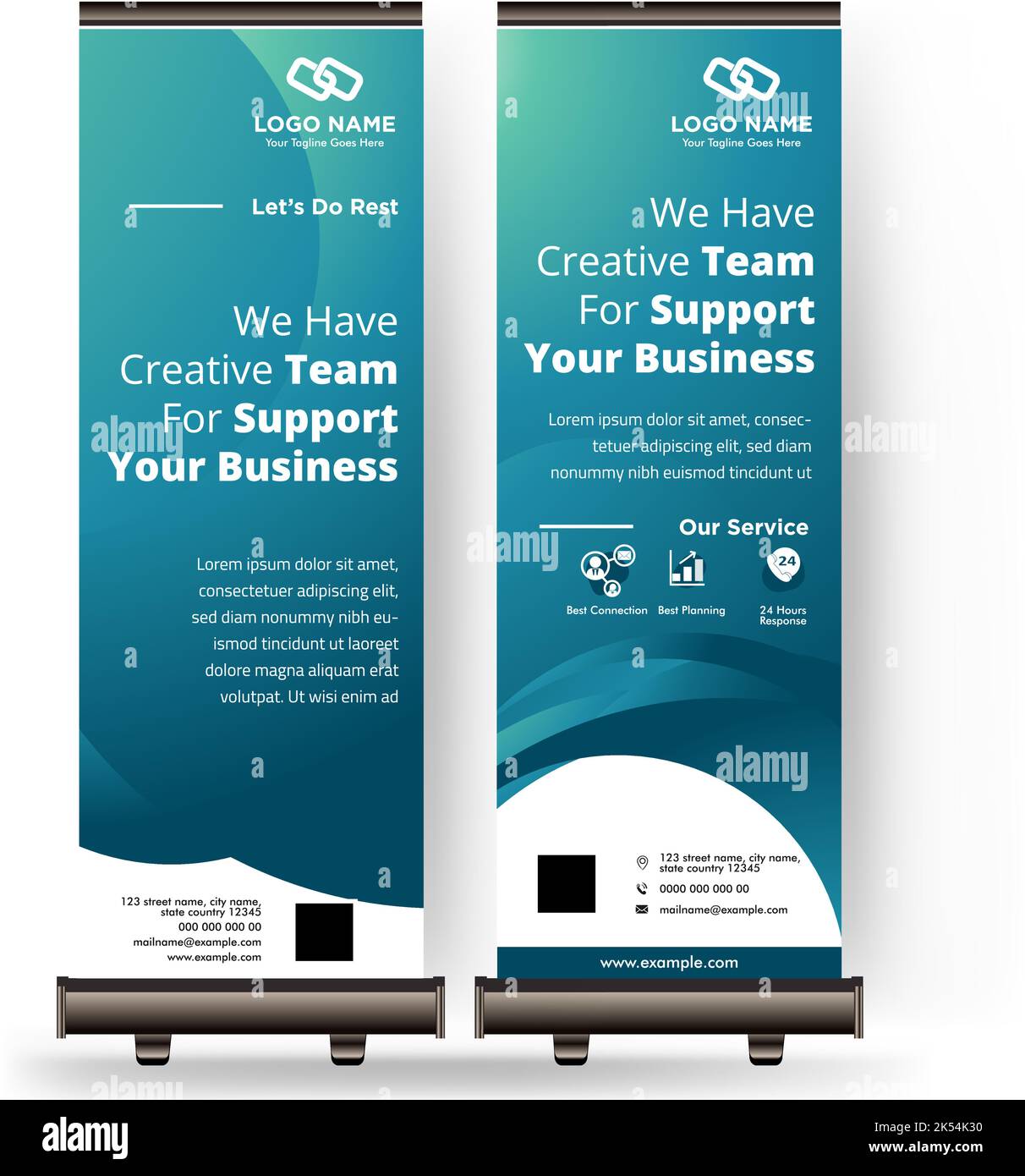 Rollup stand design hi-res stock photography and images - Alamy