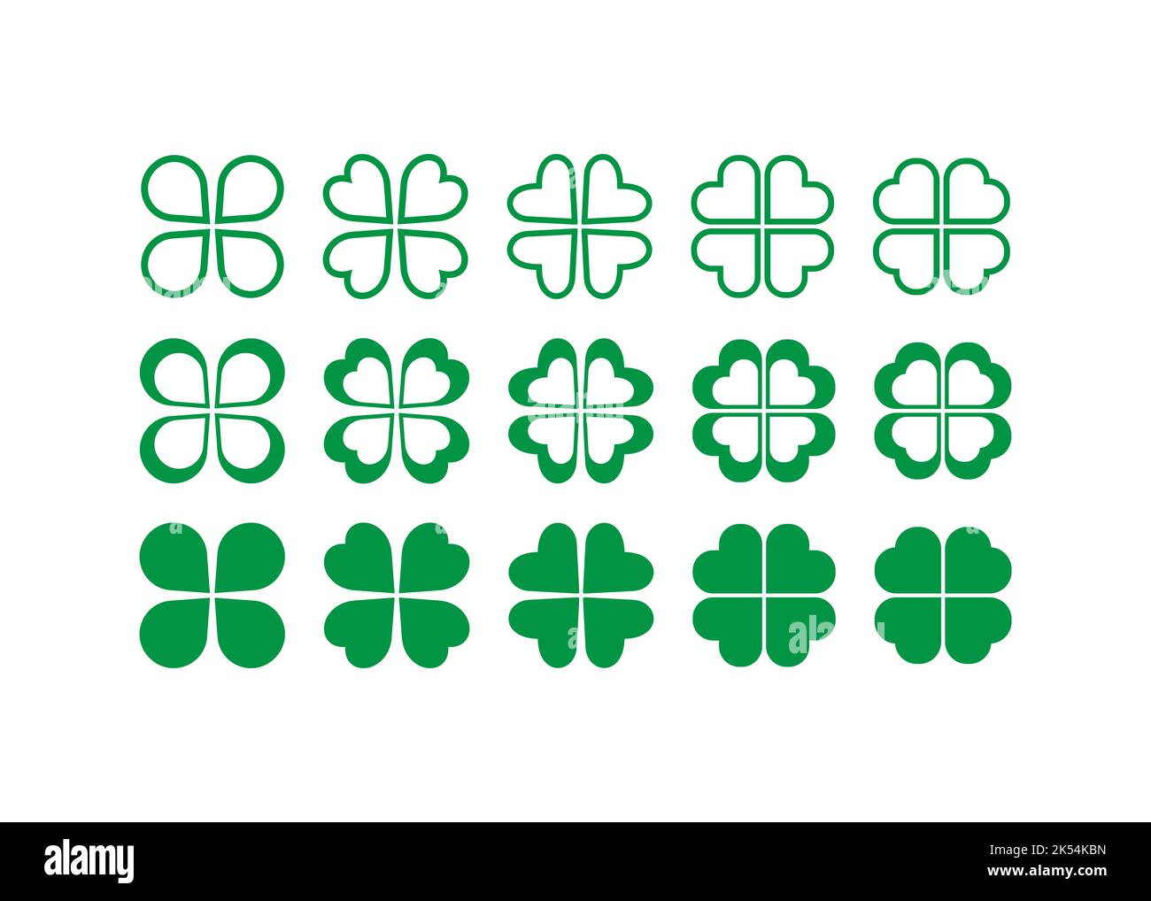 Clover icon. Four leaf illustration symbol. Sign flower vector Stock ...