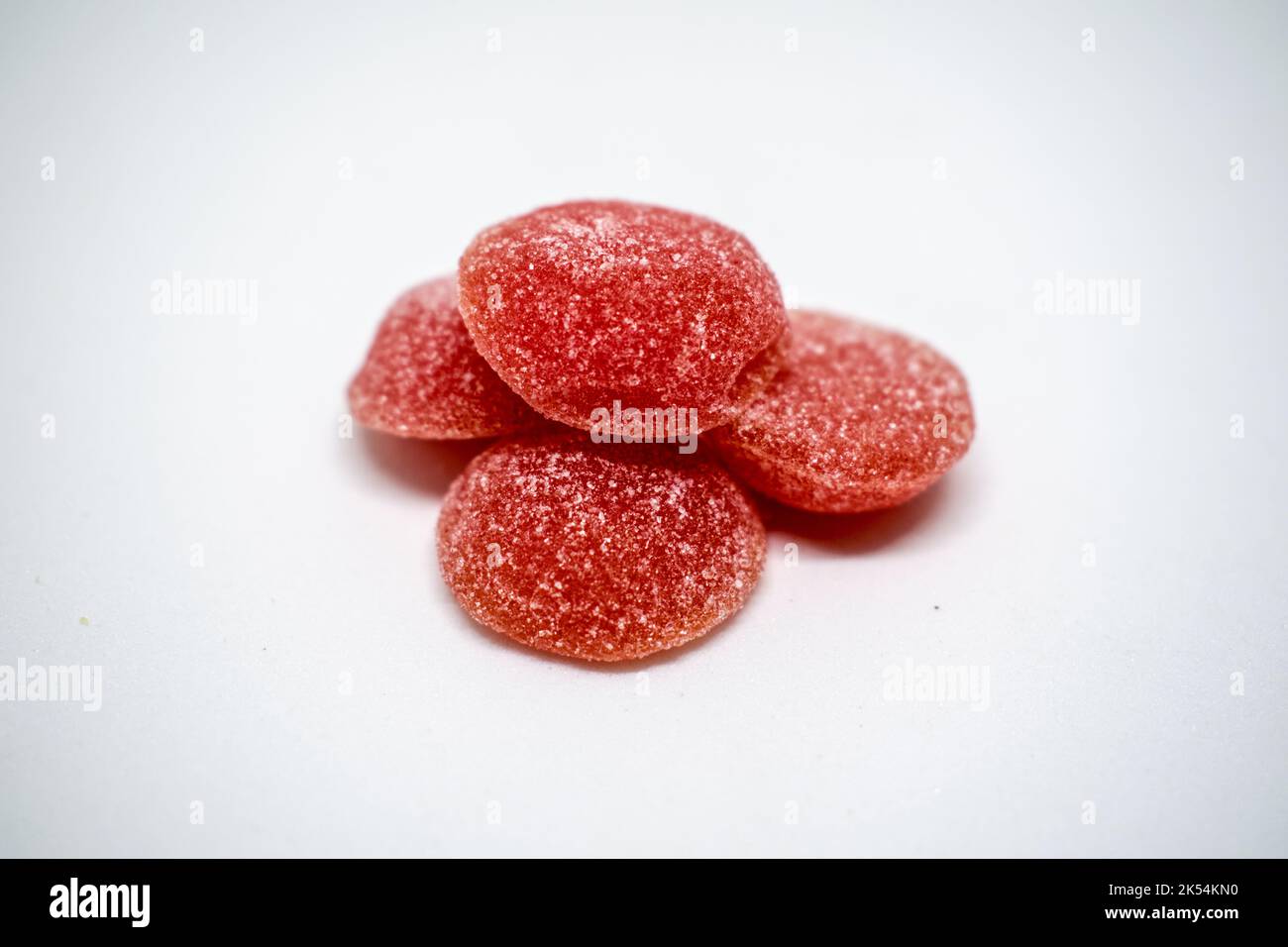 Red Jelly Ball Closeup Stock Photo - Alamy