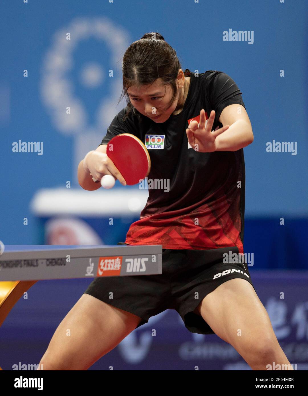 CHENGDU, CHINA - OCTOBER 6, 2022 - Wang Xinru of Singapore competes ...