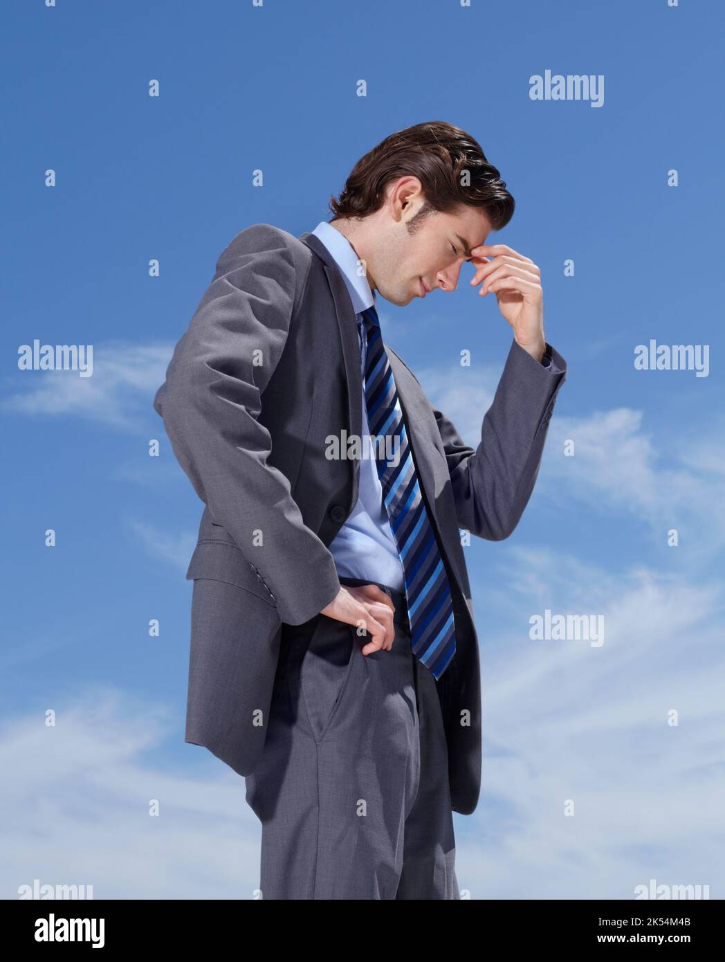 Sky blue suit hi-res stock photography and images - Alamy