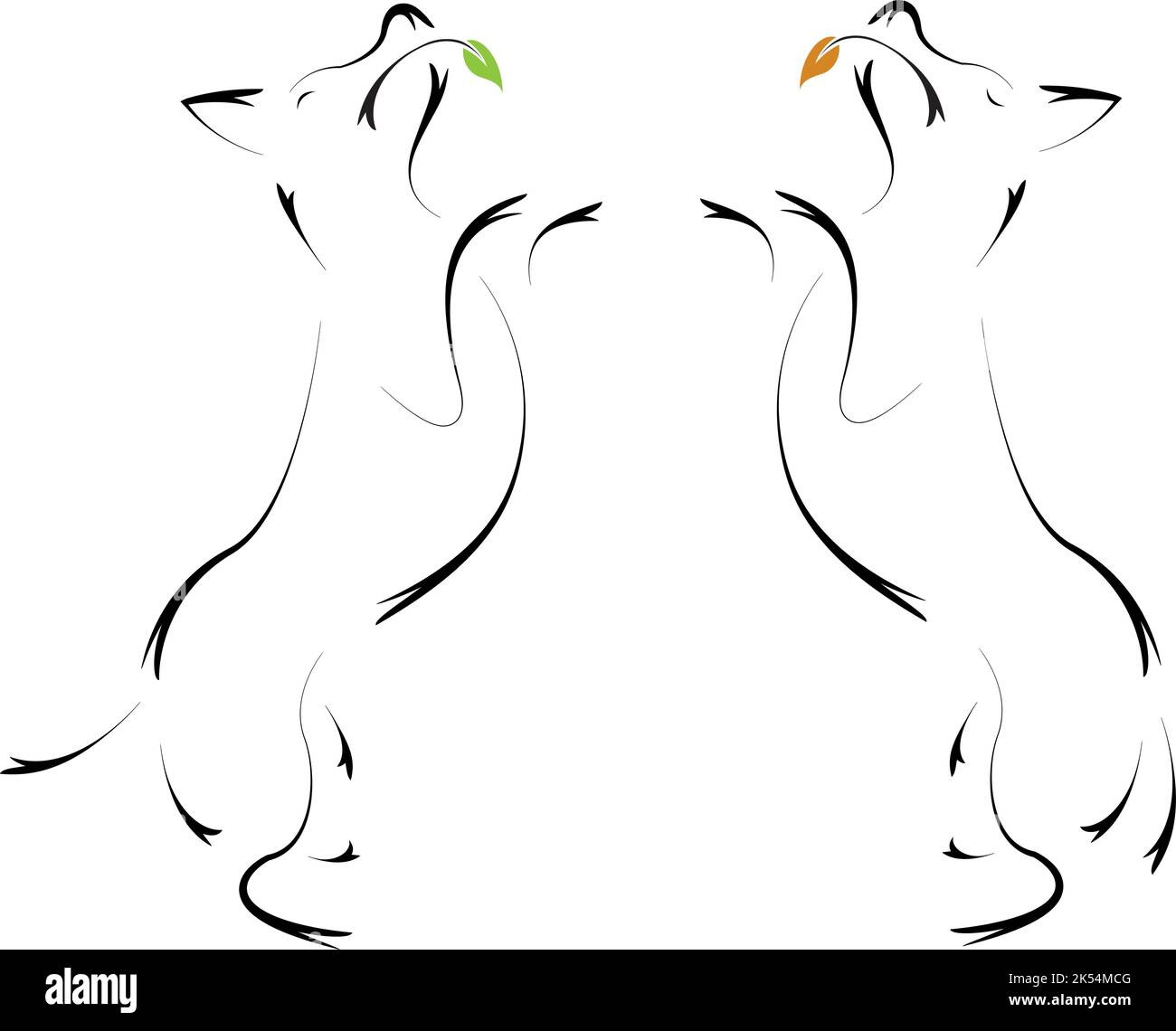 Vector image of dog on white background. Vector. Easy editable layered ...