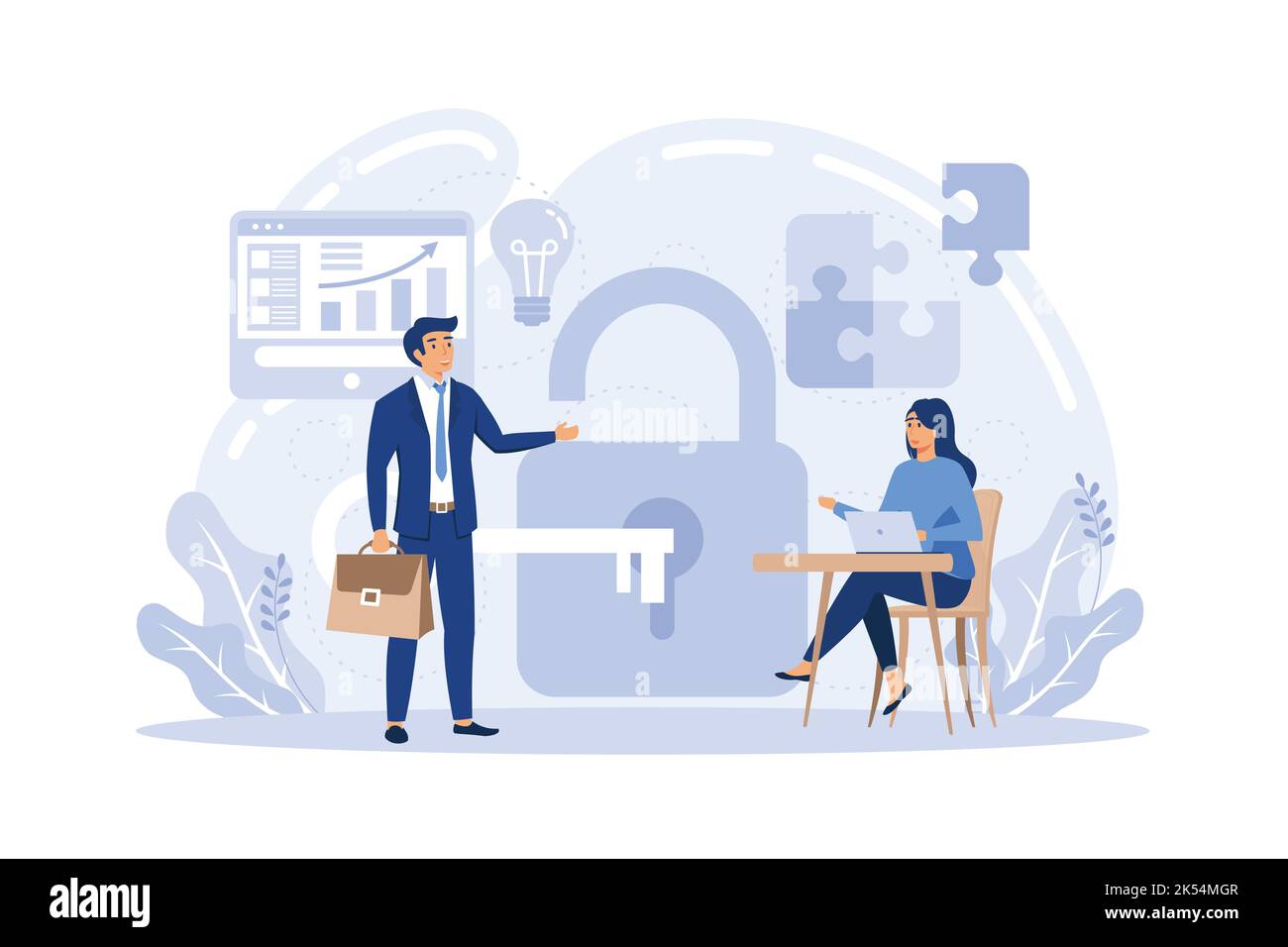 Business solution. Teamwork achievement. Cooperation concept. Group of ...