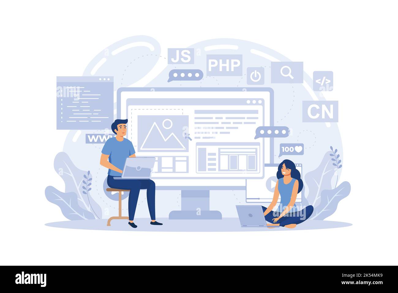 Full stack developer background hi-res stock photography and images - Alamy