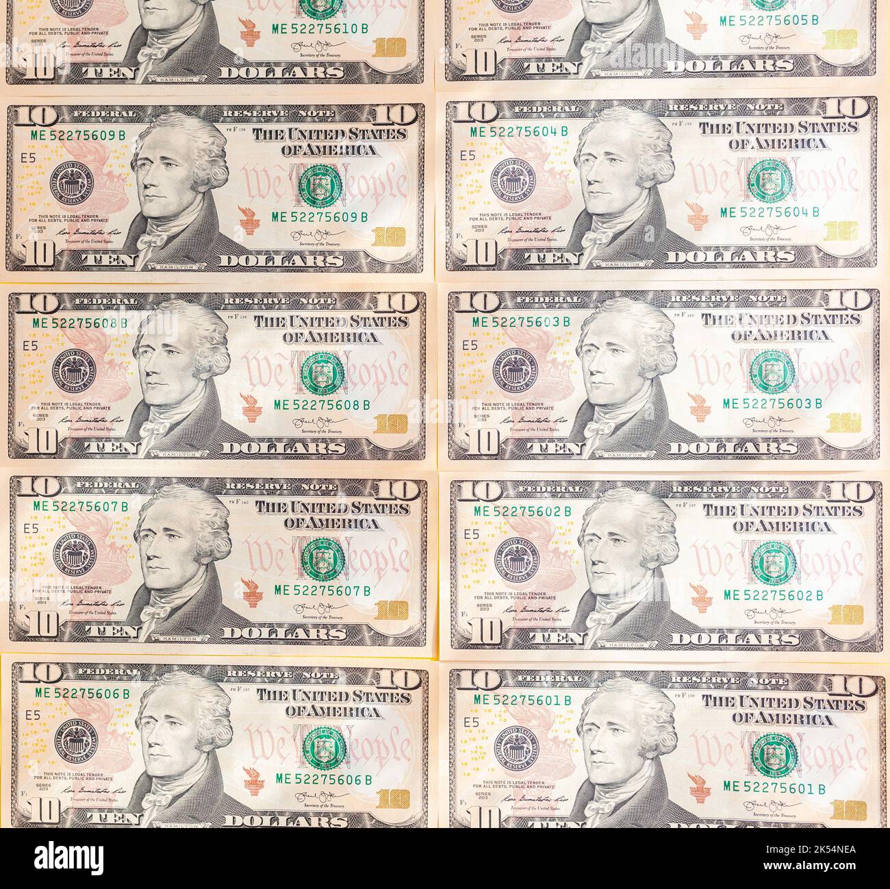 American ten dollar bill hi-res stock photography and images - Alamy