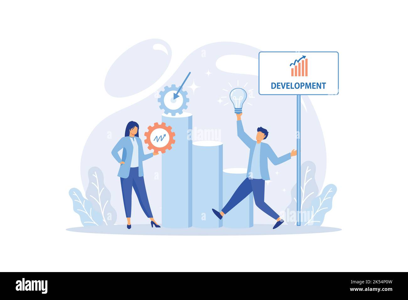 Help in professional development illustration Stock Vector Image & Art ...