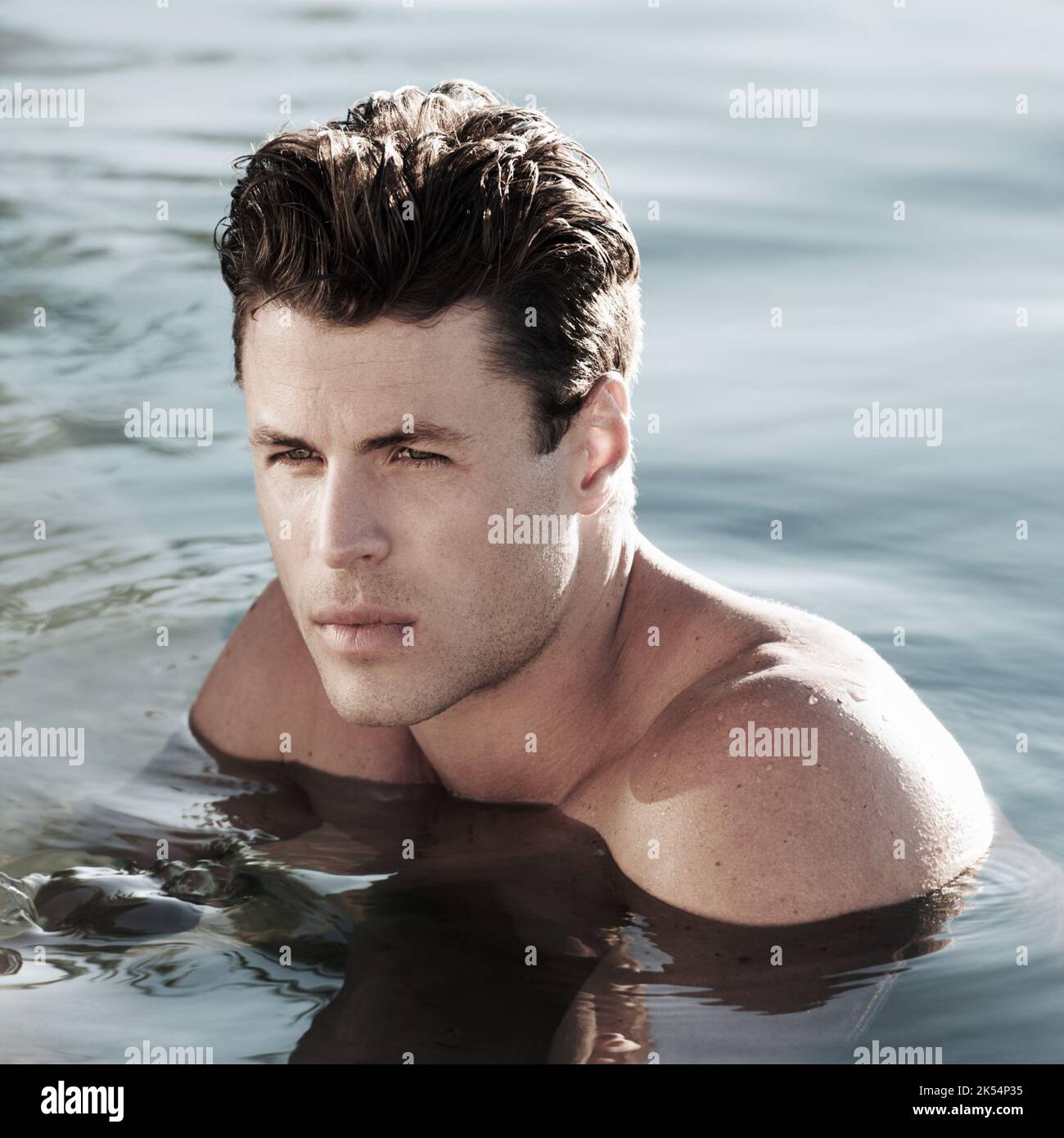 Man emerging water hi-res stock photography and images - Alamy