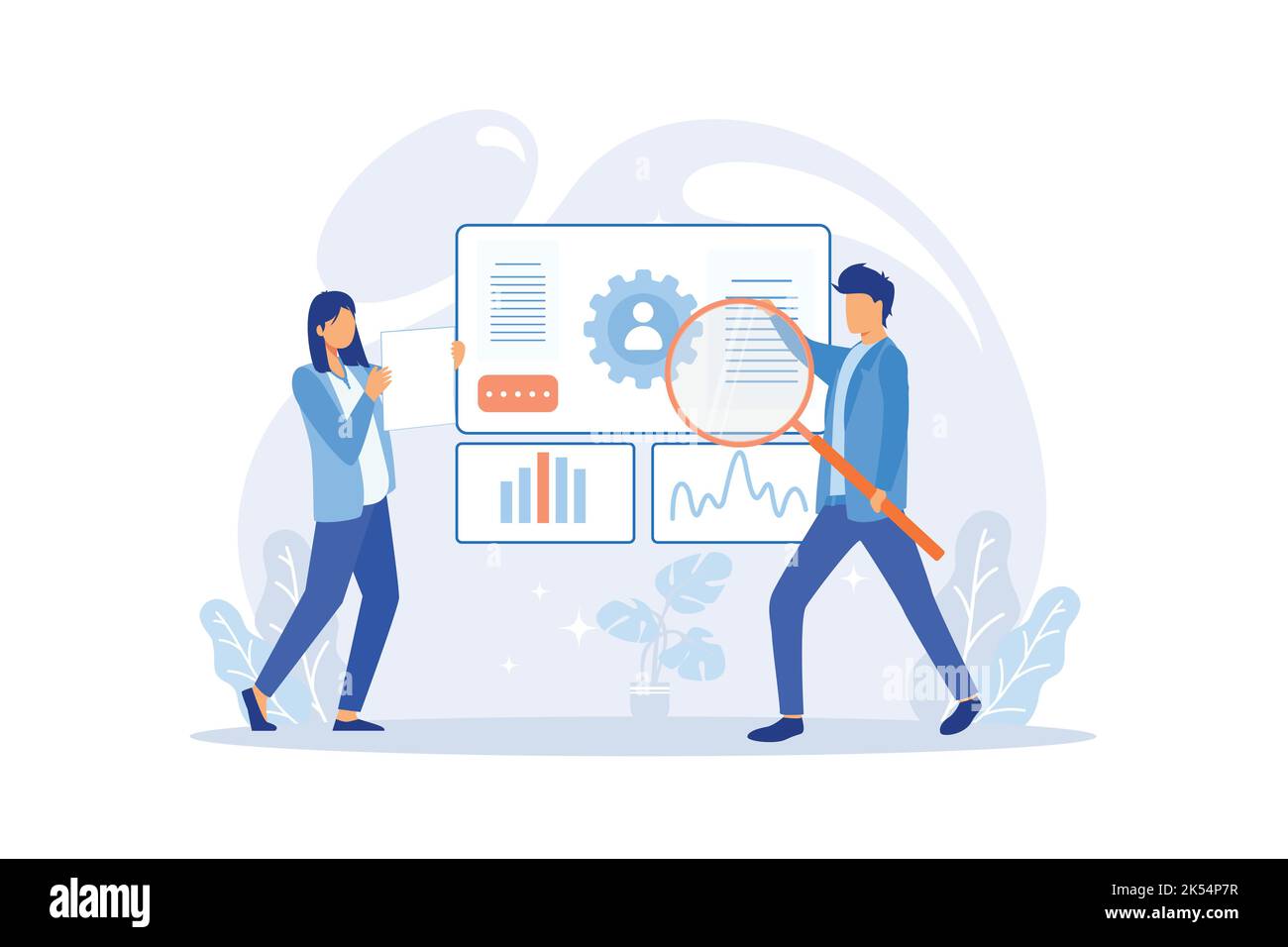 HR Employee performance evaluation and work improvement concept with ...