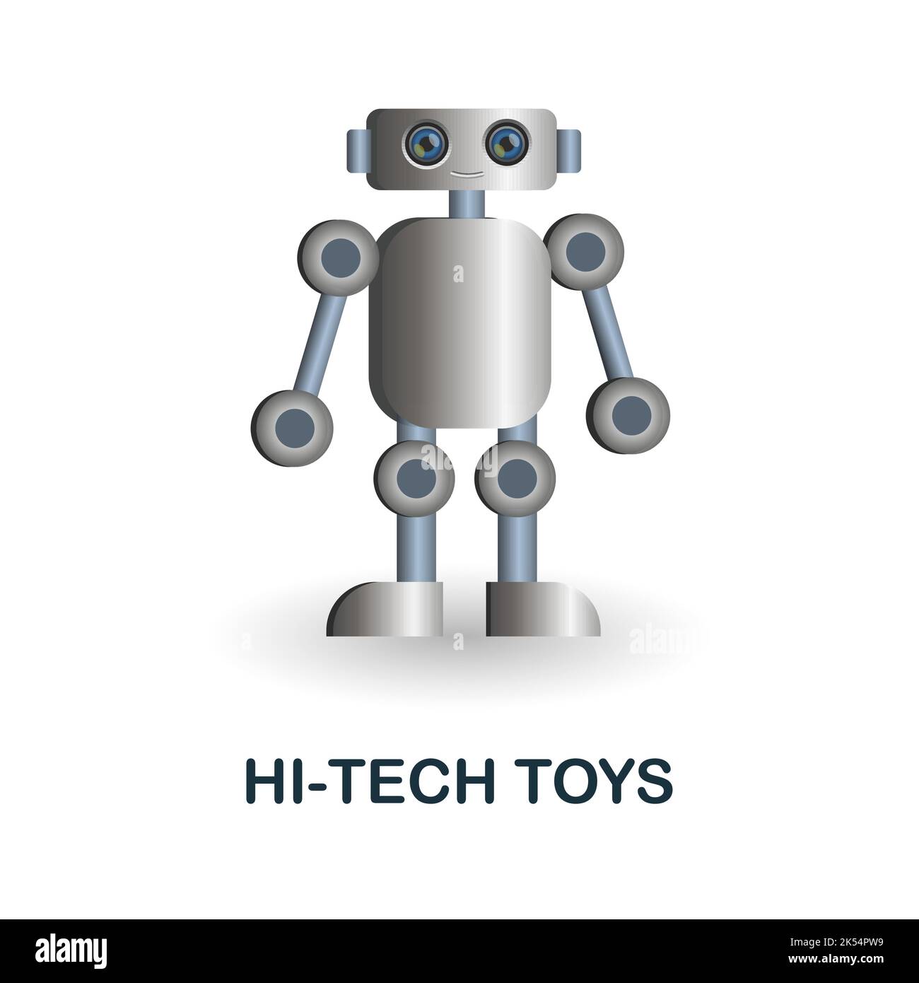 Hi-Tech Toys icon. 3d illustration from future technology collection ...