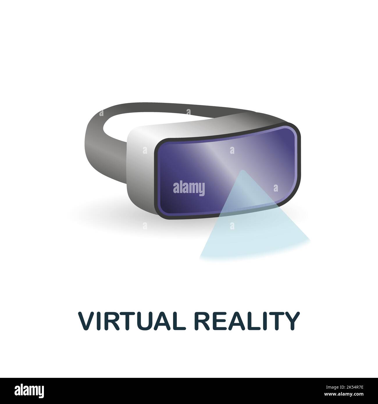 Virtual Reality icon. 3d illustration from future technology collection ...