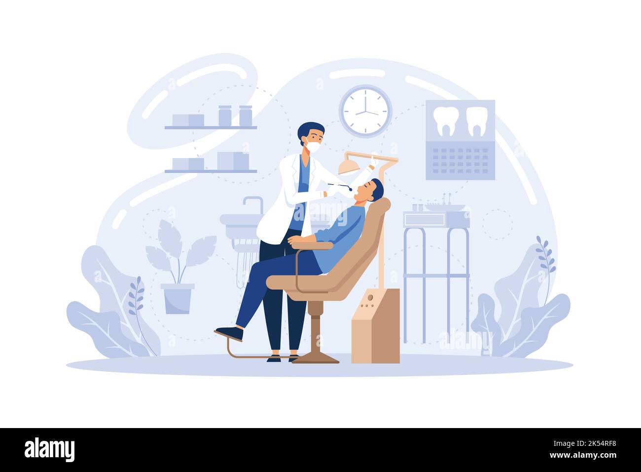 Orthodontic nurse Stock Vector Images - Alamy