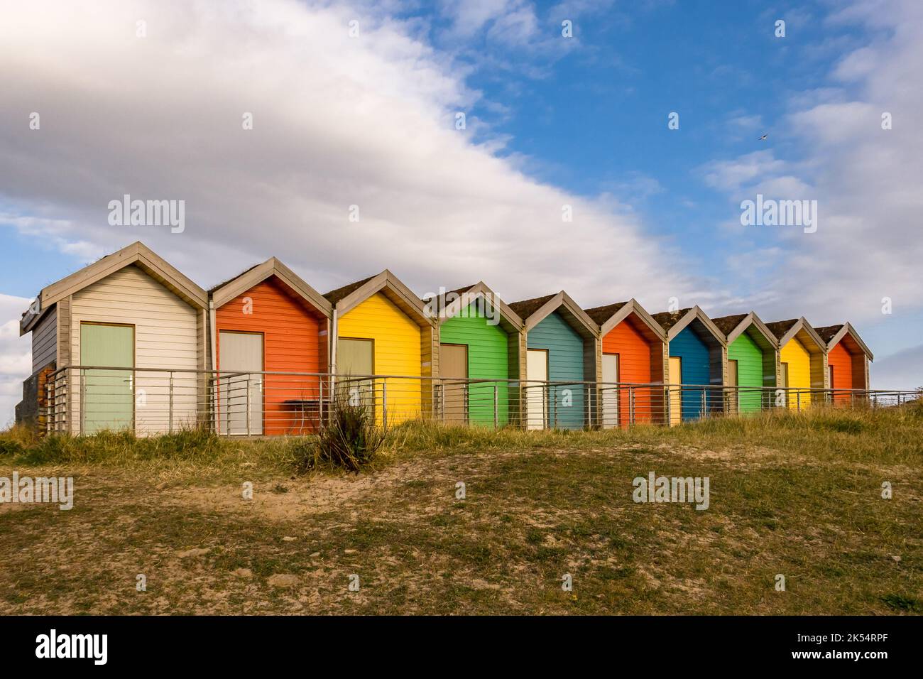 Colourful Beach Huts Stock Photo - Alamy