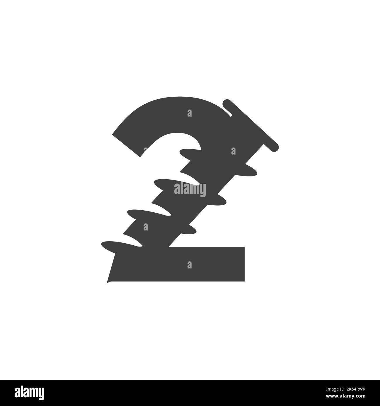 Letter 2 Screw Logo Template For Construction Ironmonger Symbol Design ...