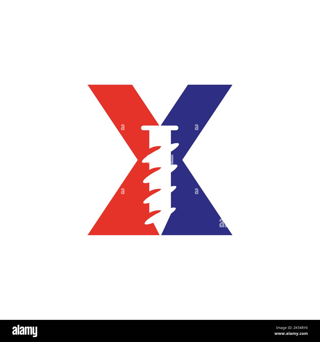 Letter X Screw Logo Template For Construction Ironmonger Symbol Design ...