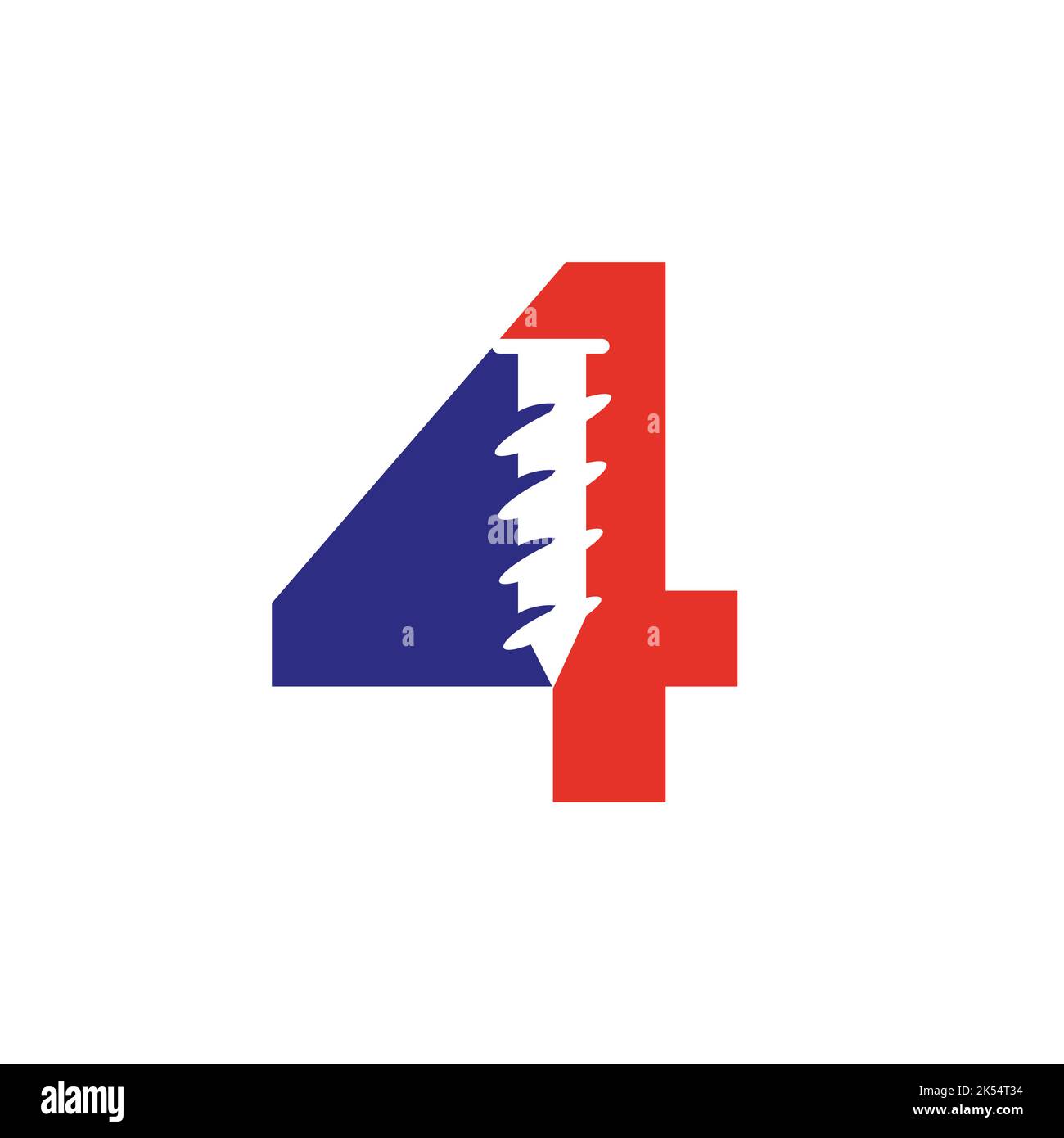 Letter 4 Screw Logo Template For Construction Ironmonger Symbol Design ...