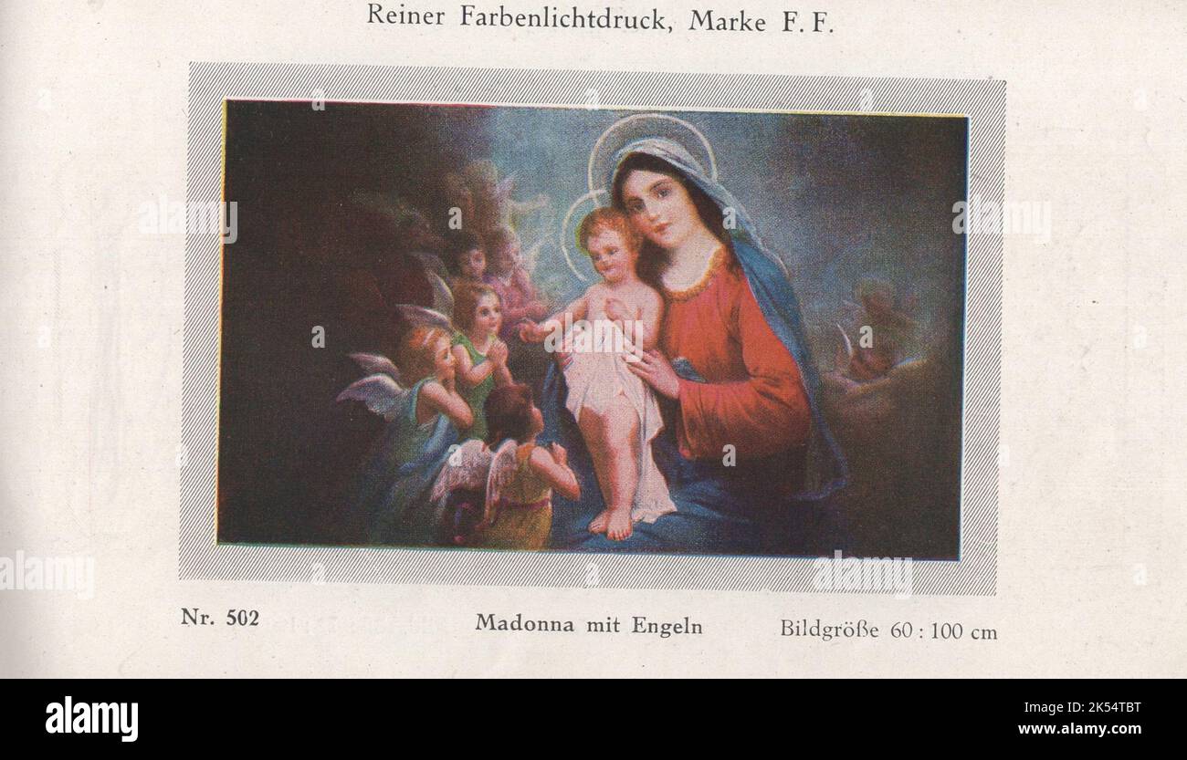 Madonna with angles hi-res stock photography and images - Alamy