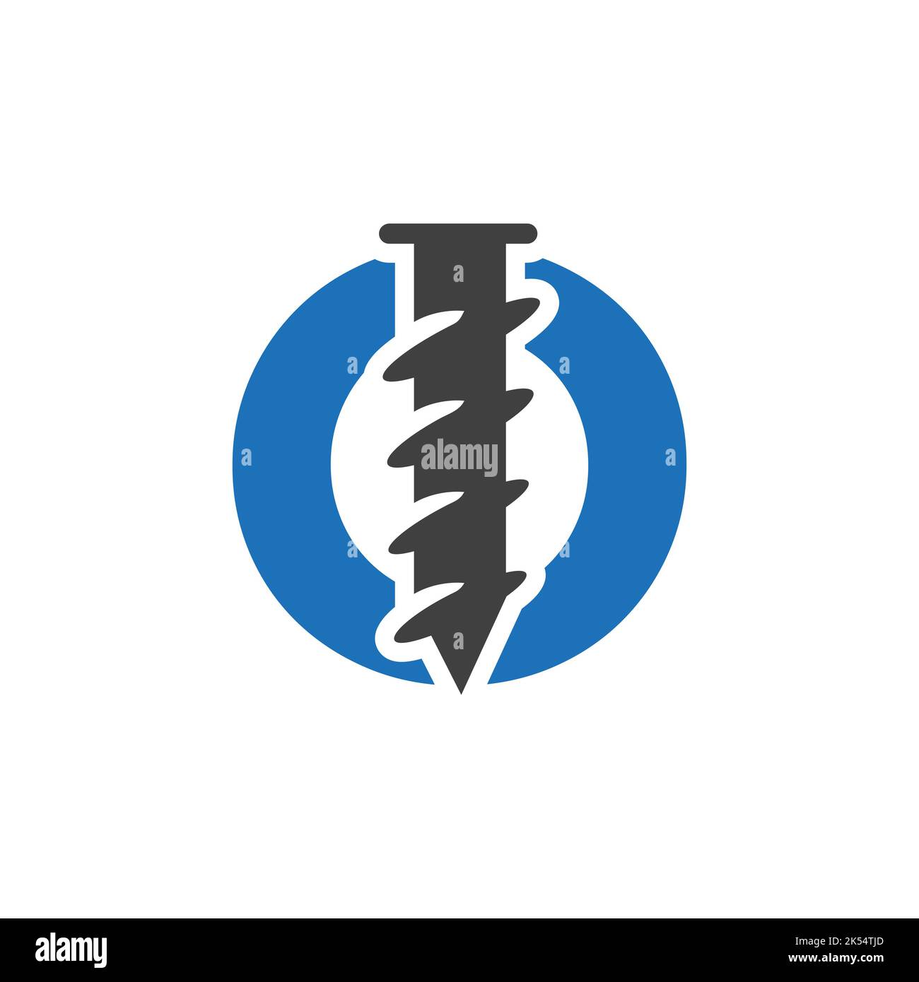 Letter O Screw Logo Template For Construction Ironmonger Symbol Design ...