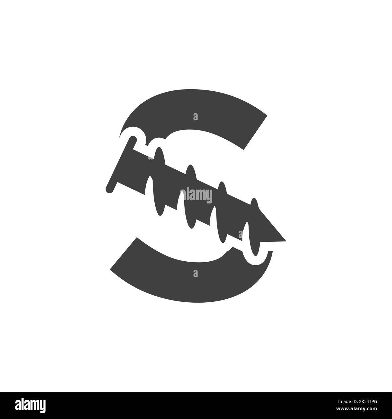 Letter S Screw Logo Template For Construction Ironmonger Symbol Design ...