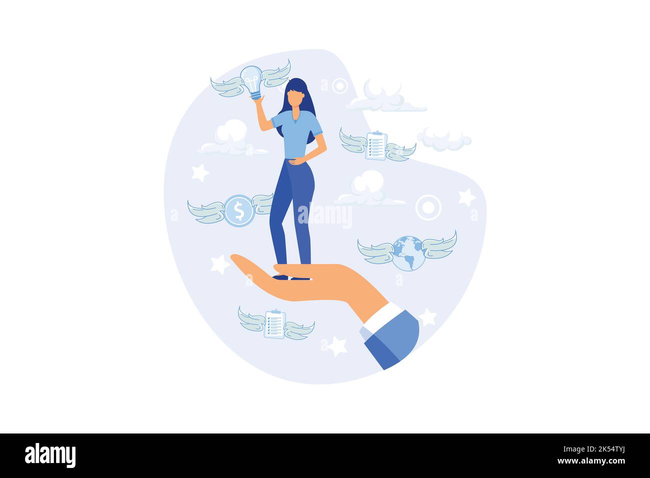 Help in professional development illustration Stock Vector Image & Art ...