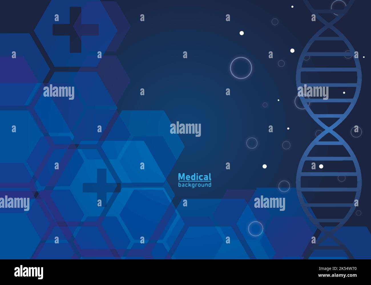 medical background with dna mesh and crosses Stock Vector Image & Art ...