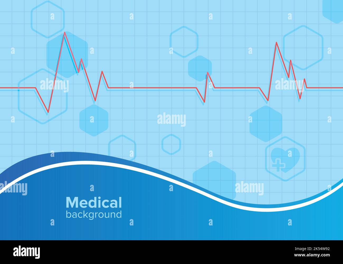 medical background with pulse display and lines Stock Vector Image ...