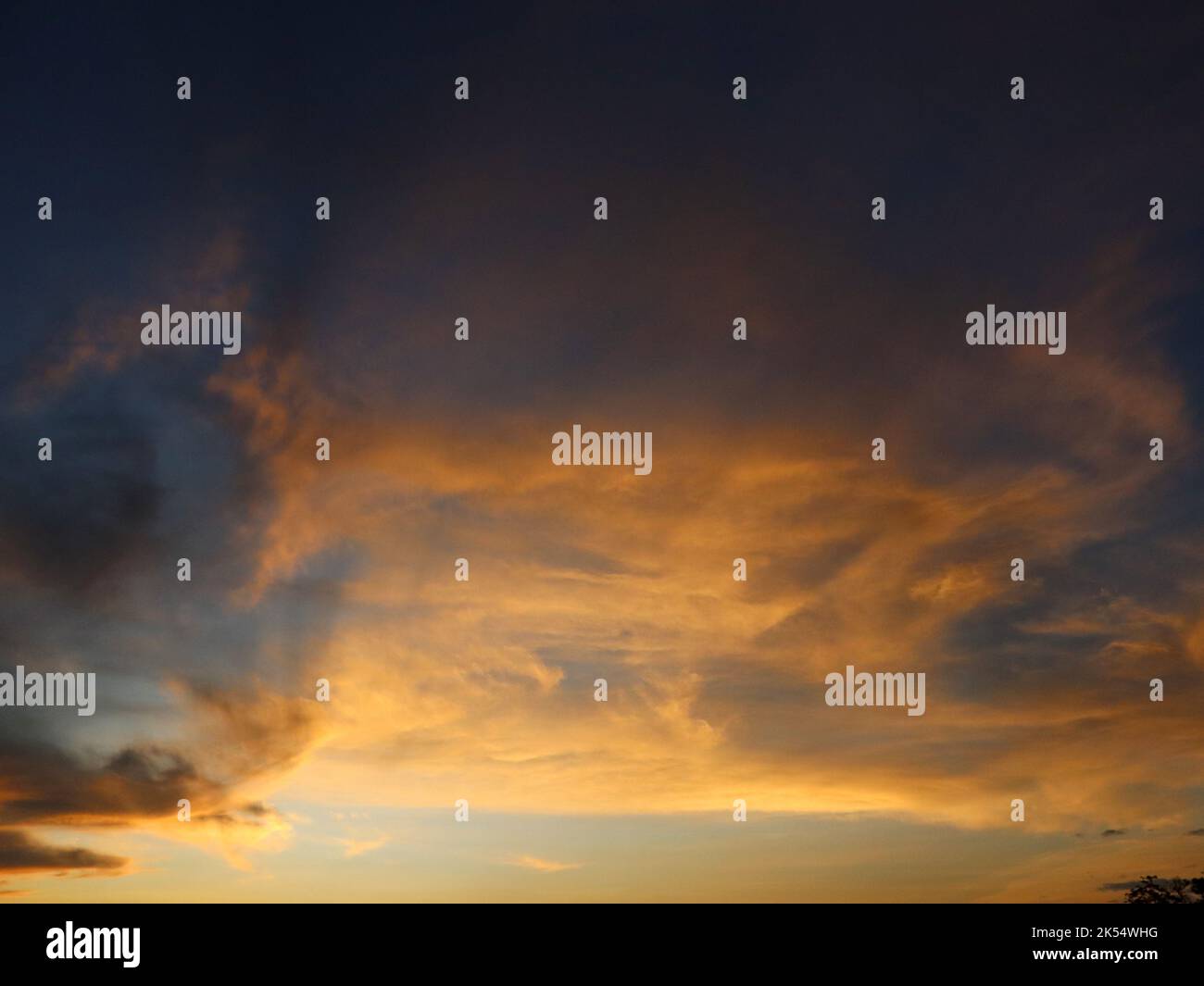 The beautiful rays of sunshine left at the end of the da Stock Photo ...