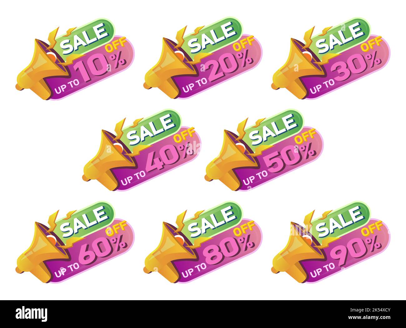 Set marketing sale banners Cut Out Stock Images & Pictures - Alamy