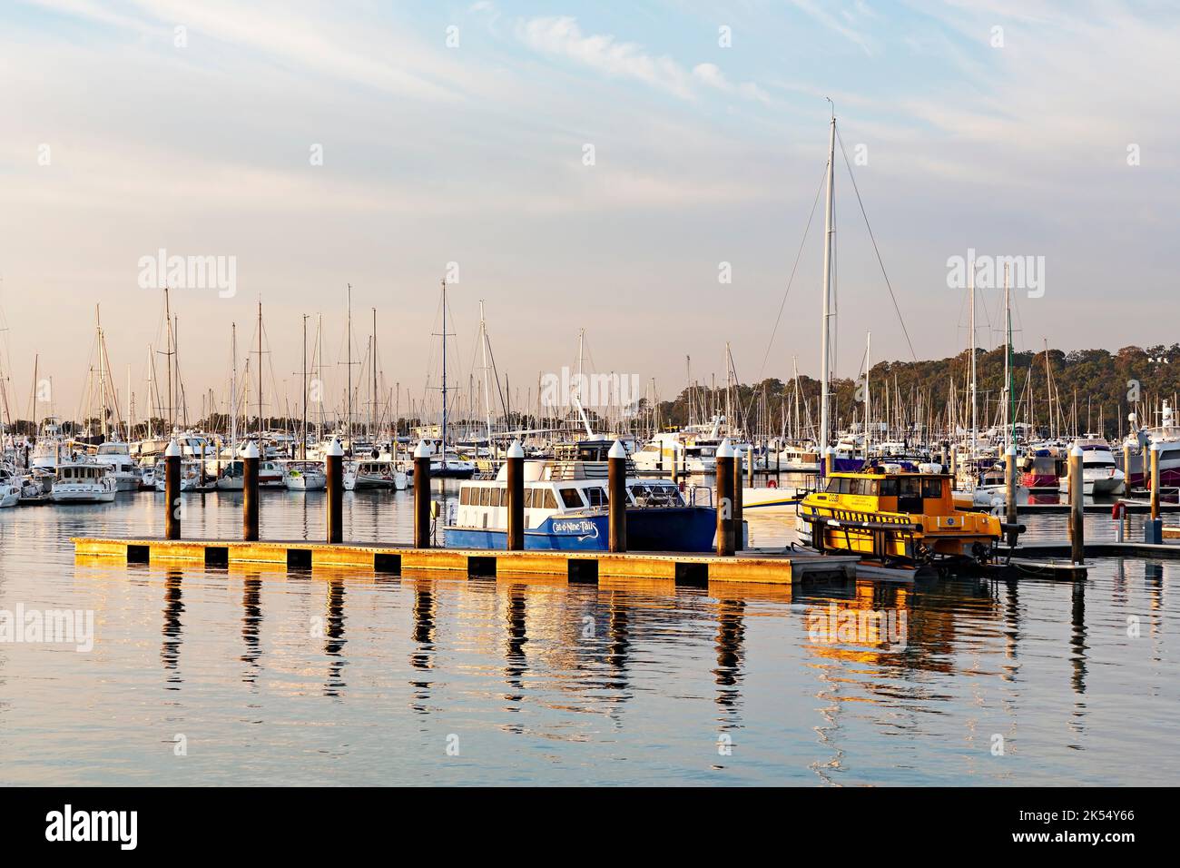 Brisbane Australia / Sunrise at Manly Boat Harbour, Manly Brisbane ...