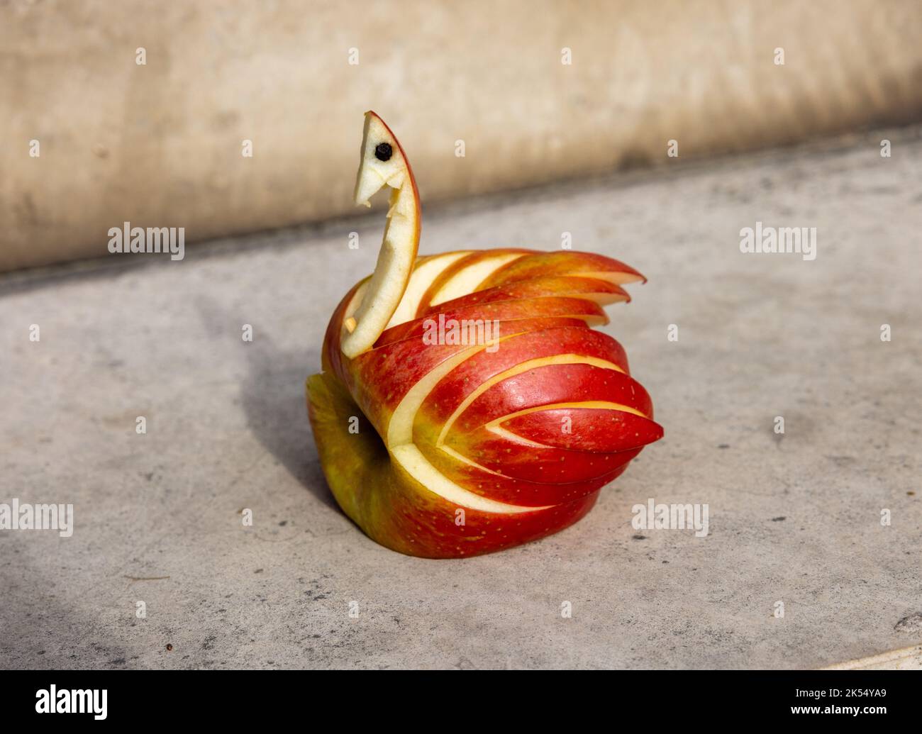 Animal-shaped decorations made of fruits Stock Photo - Alamy