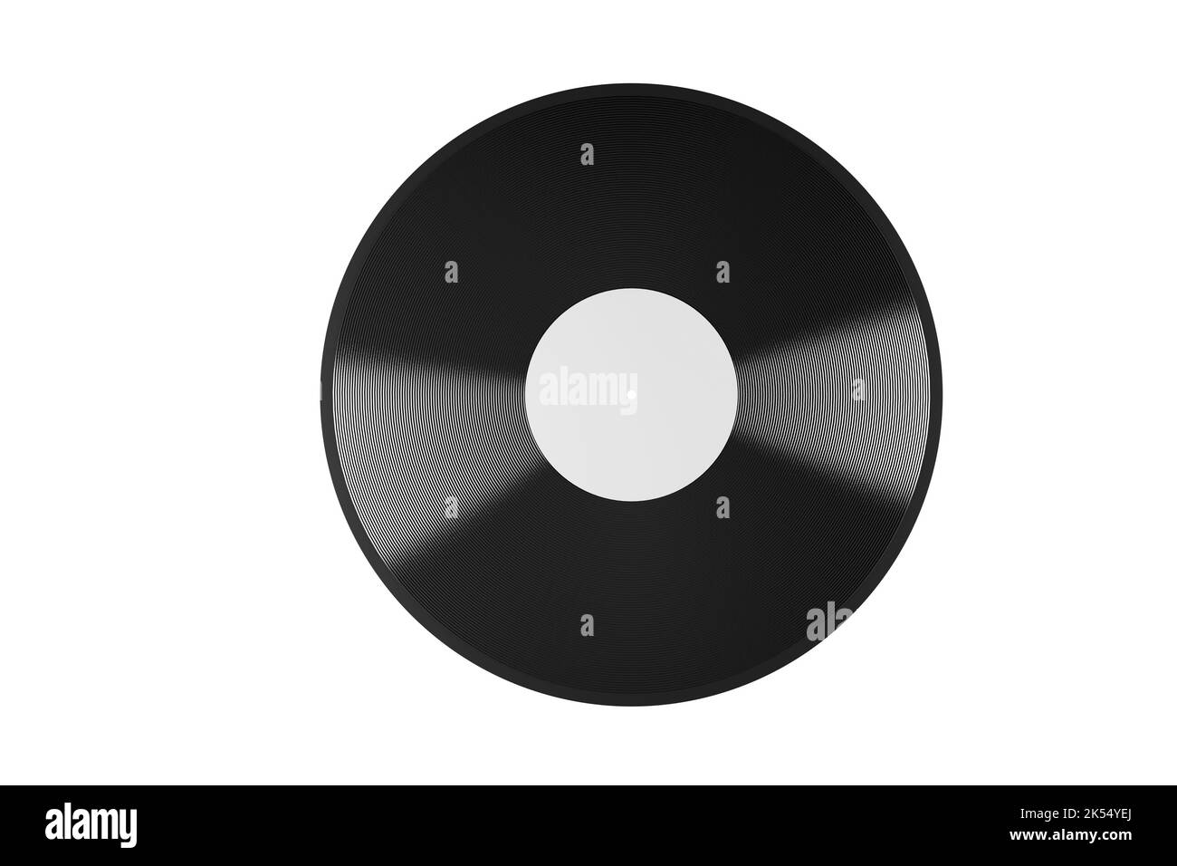 Mockup of a vinyl record on white background 3d render Stock Photo - Alamy