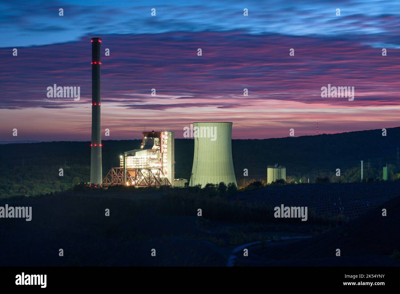 Quierschied, Germany. 03rd Oct, 2022. The Steag power plant Quierschied ...