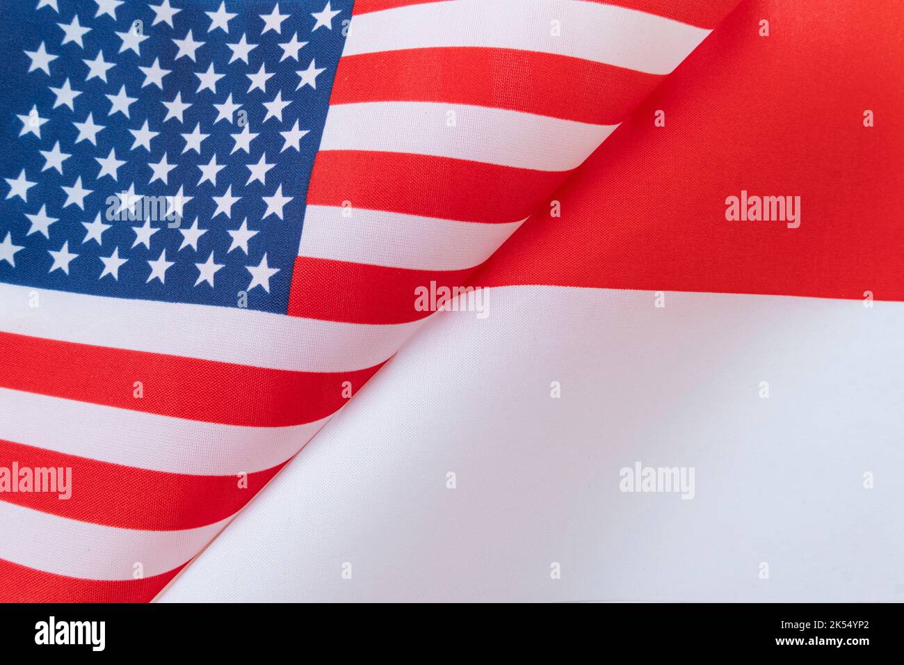 Flags European Union and indonesia. The concept of international ...