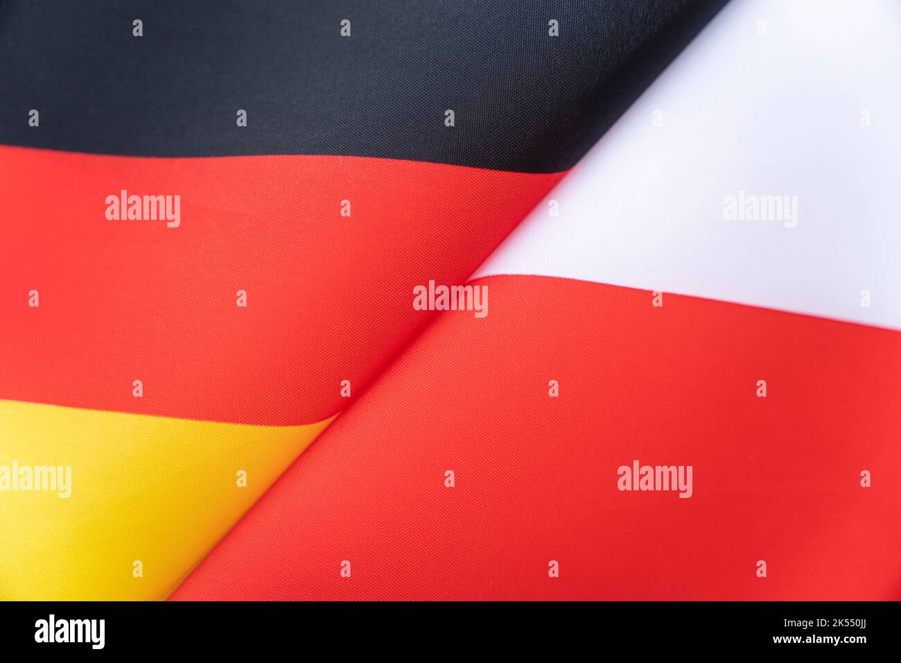 Flags Germany and Poland. The concept of international relations ...