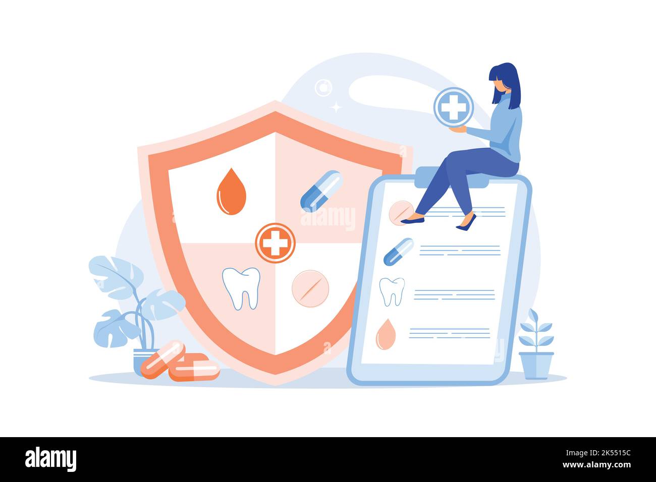 Insurance claim support Stock Vector Images - Alamy