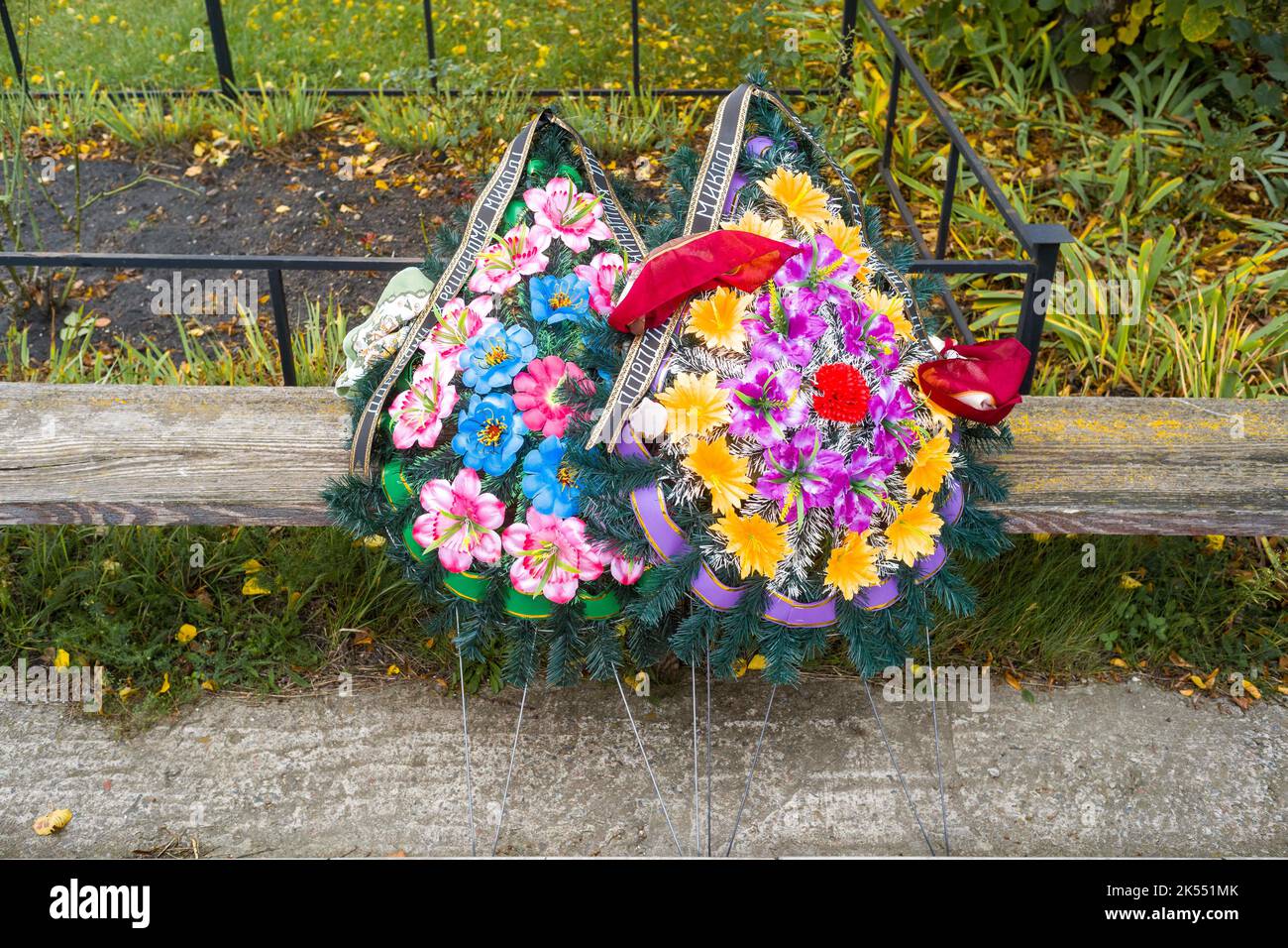 The procession with the deceased arrived at the church. Funeral ...