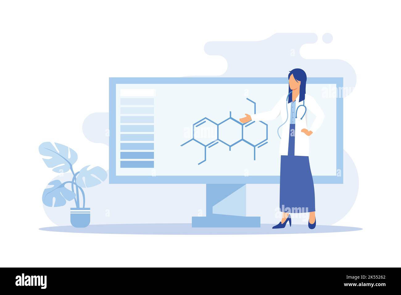 Medical device design and development. Science concept illustration ...
