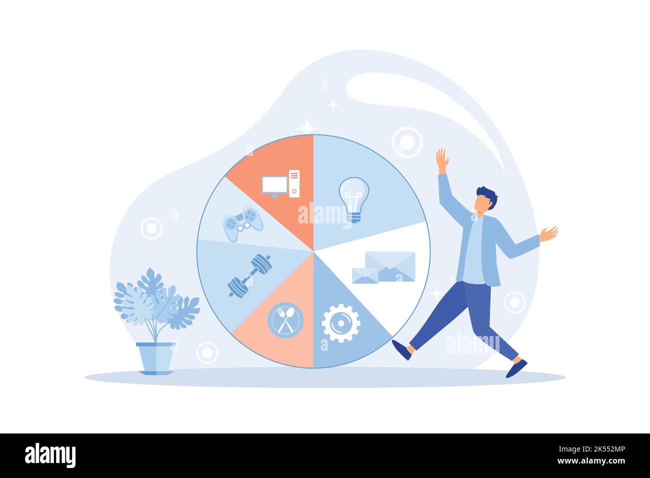 Daily schedule metaphor, daily affairs person, discipline indicators ...