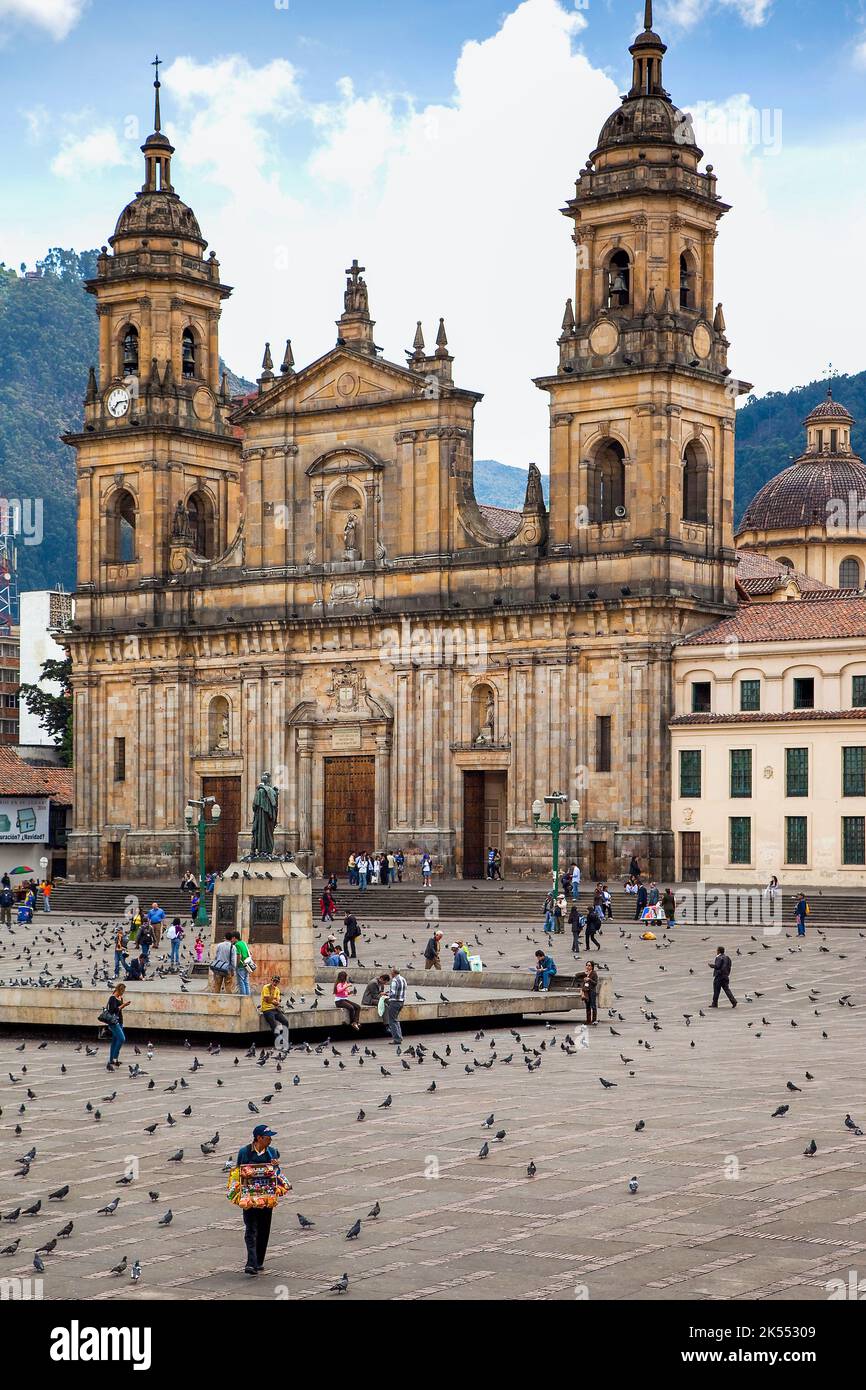 Colombia, Bogota The cathedral on the Plaza Bolivar Stock Photo - Alamy