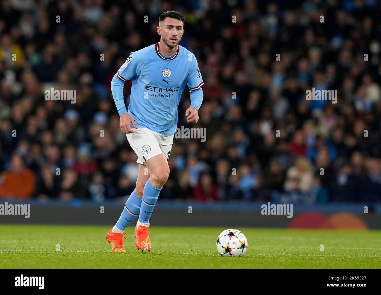 Manchester, England, 5th October 2022. Aymeric Laporte of Manchester ...