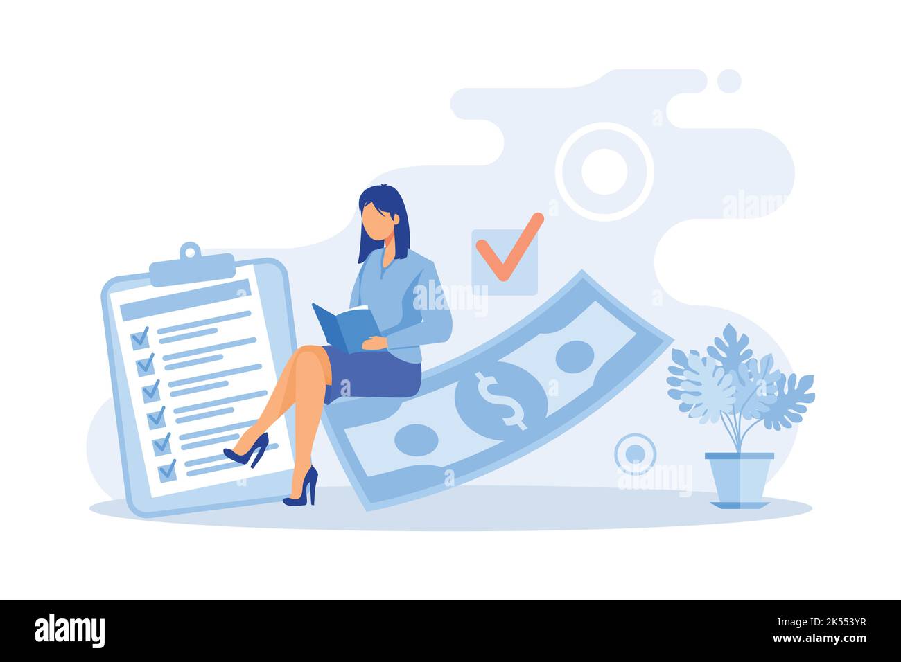 Payment transfer concept, flat tiny persons vector illustrations ...