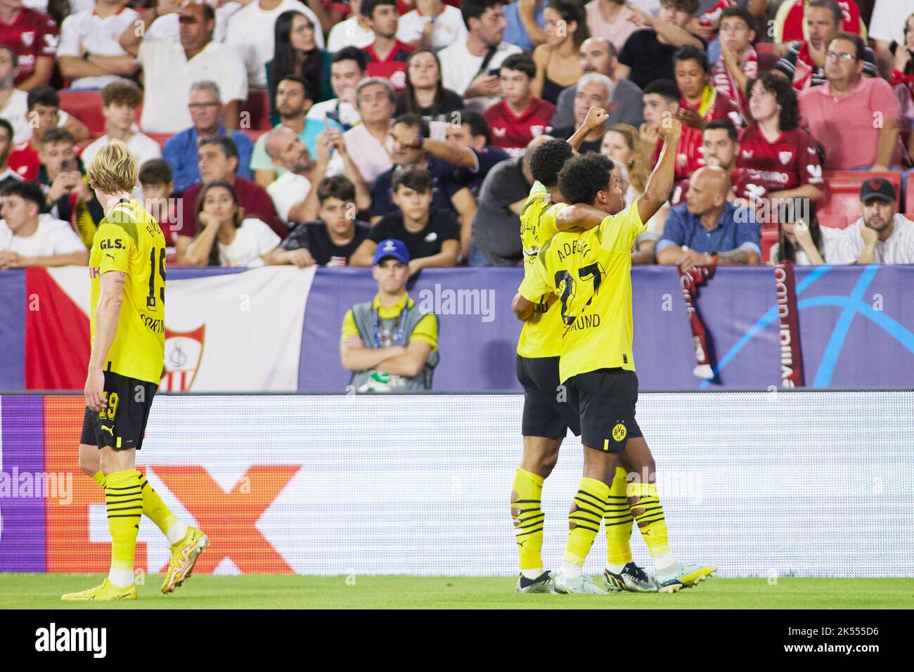 October 5, 2022, Rome, Spain: Karim Adeyemi of Borussia Dortmund ...