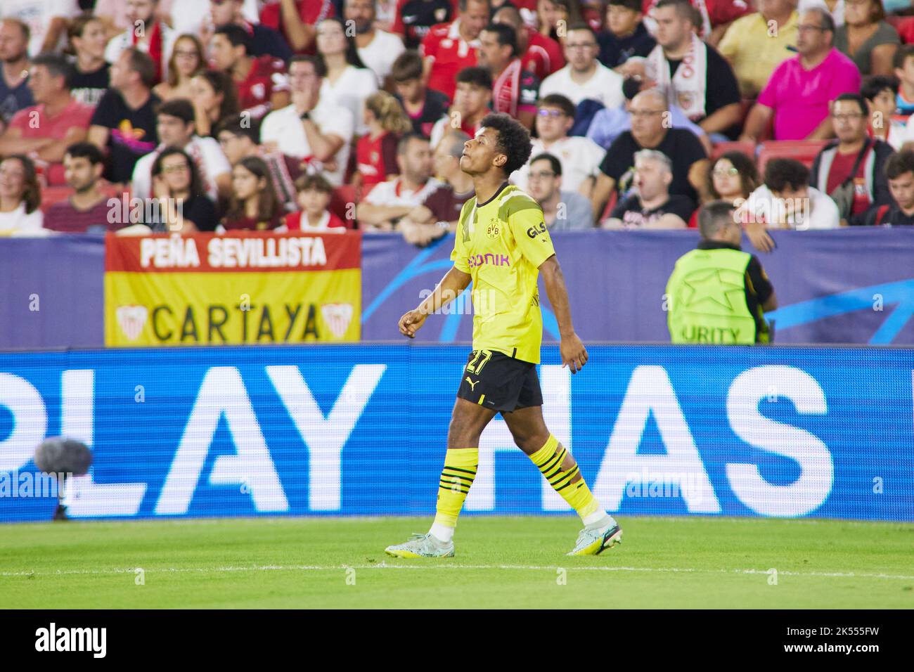 October 5, 2022, Rome, Spain: Karim Adeyemi of Borussia Dortmund ...