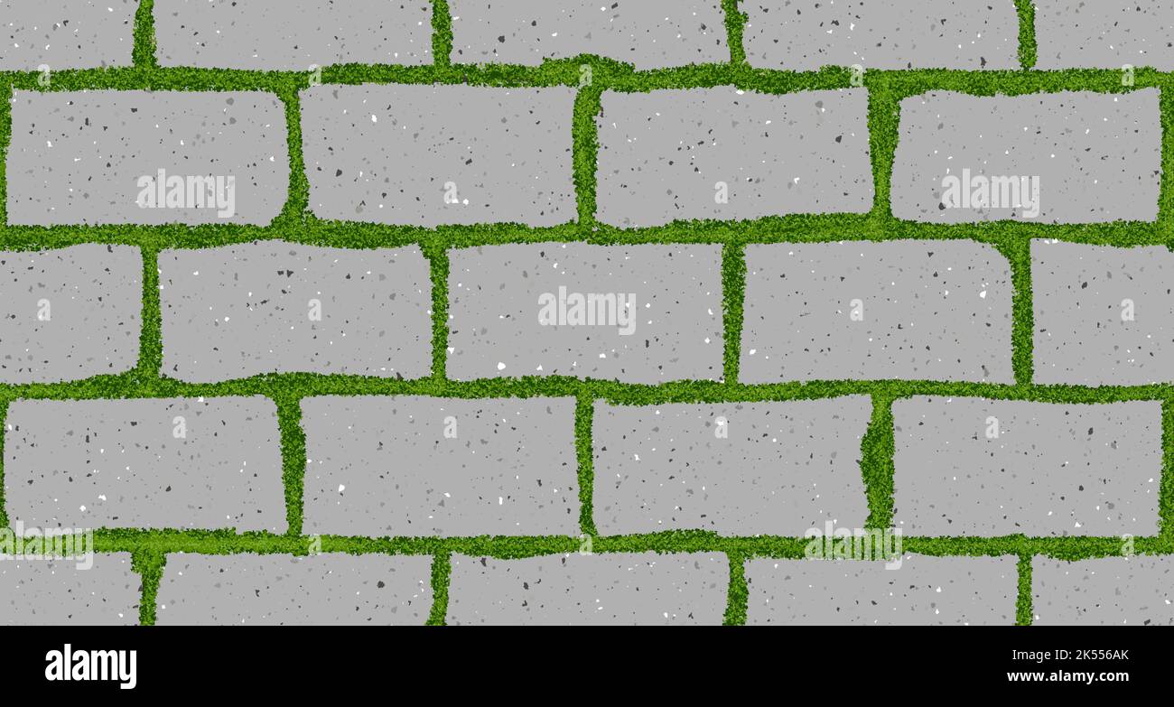 Mossy brick Stock Vector Images - Alamy