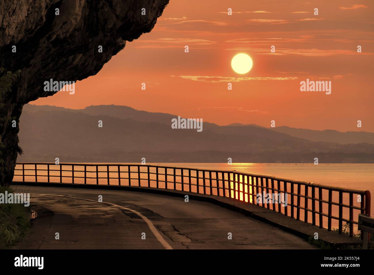 Eastern europe landscape sunset sky with clouds hi-res stock ...