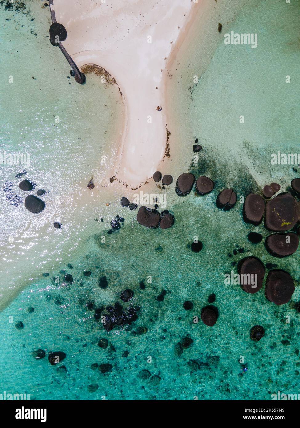 Koh Kham Trat Thailand, aerial view of the tropical island near Koh Mak ...