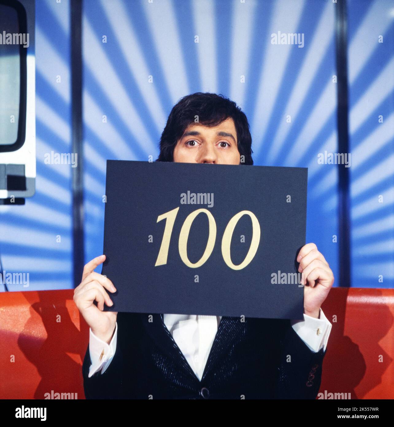 Disco ZDF Musiksendung, Moderator Ilja Richter präsentiert die 100 ...