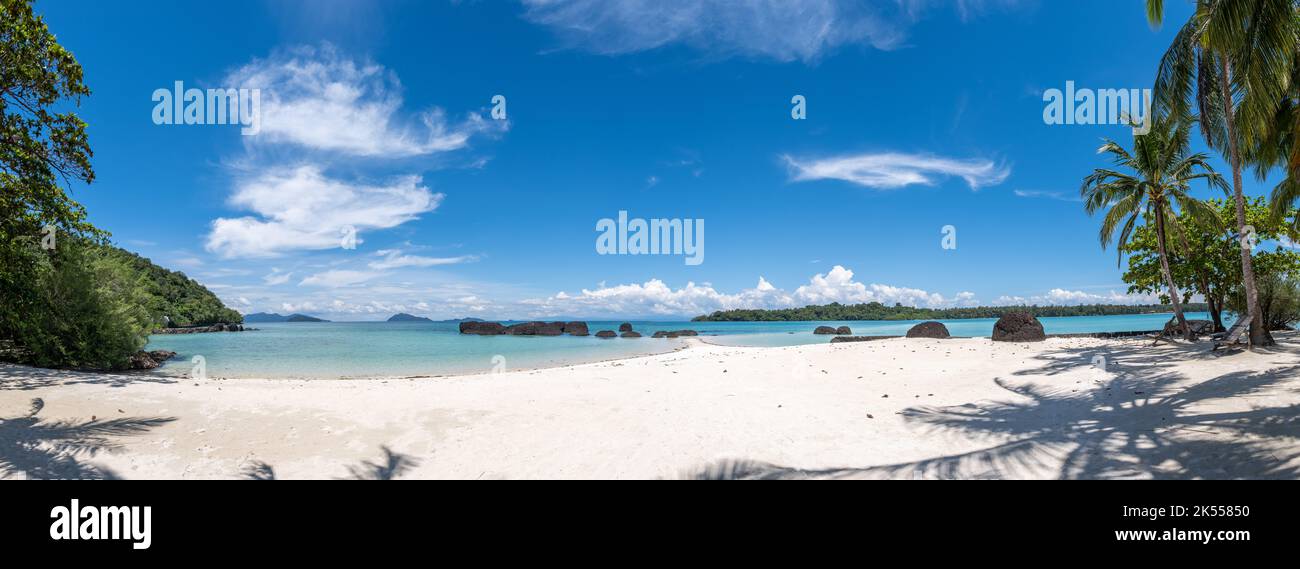 Koh Kham Trat Thailand, aerial view of the tropical island near Koh Mak ...
